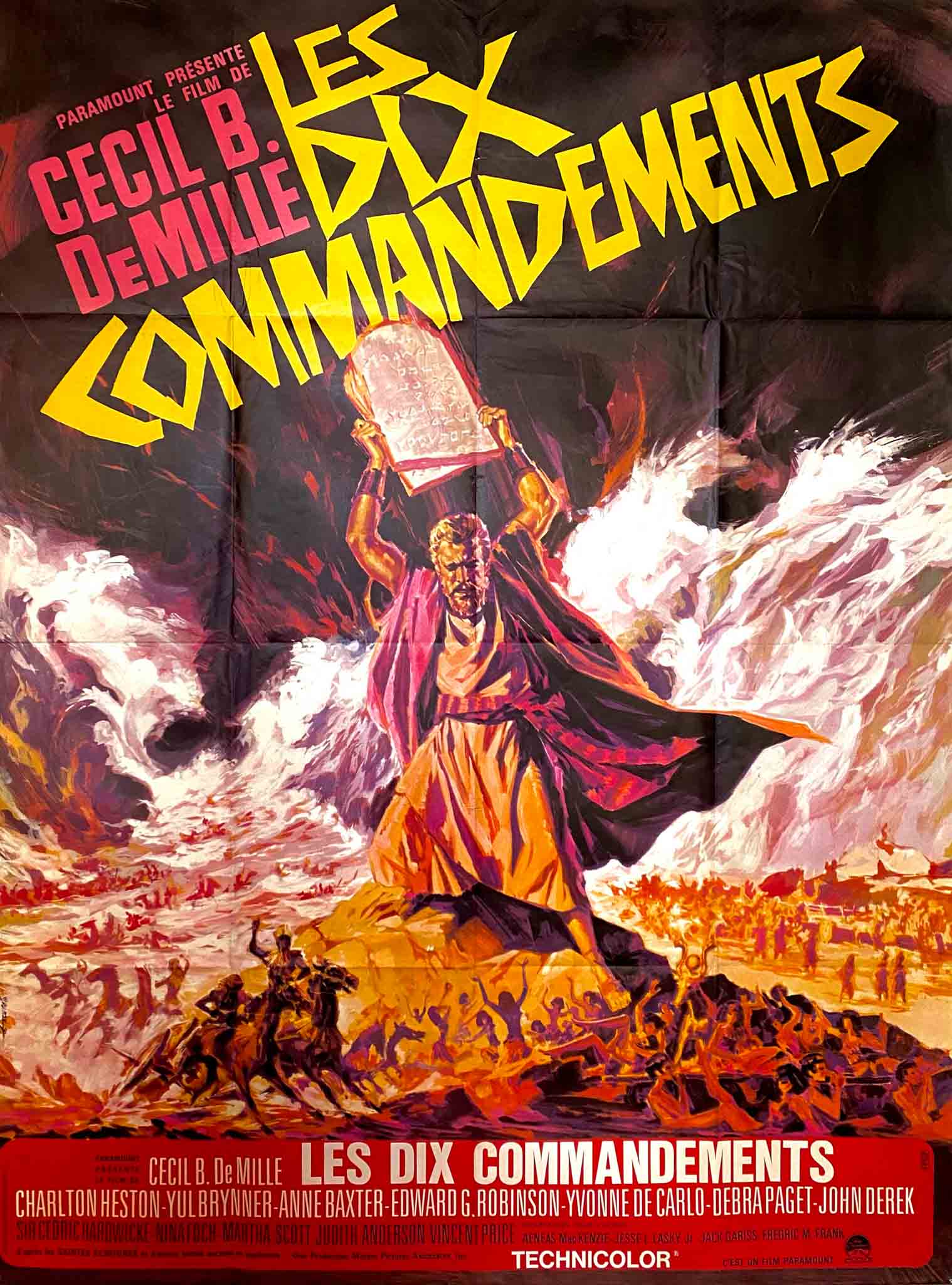 Affiche "Les Dix Commandements" - (1956) - | L'Affiche Française