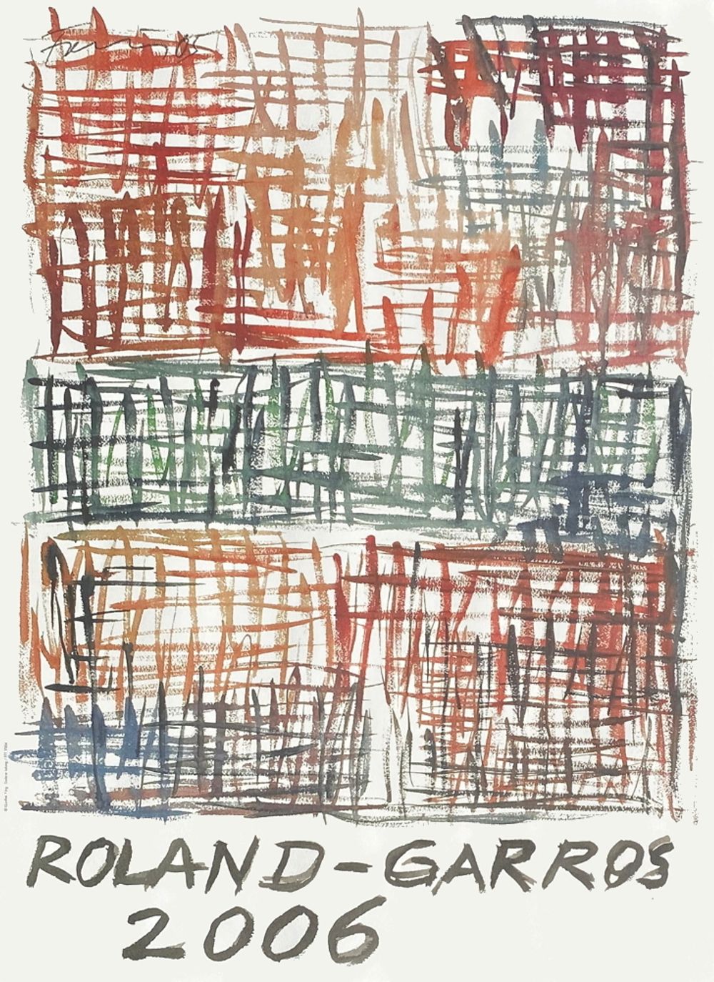 Affiche Originale Roland Garros 2006 - Gunther Förg