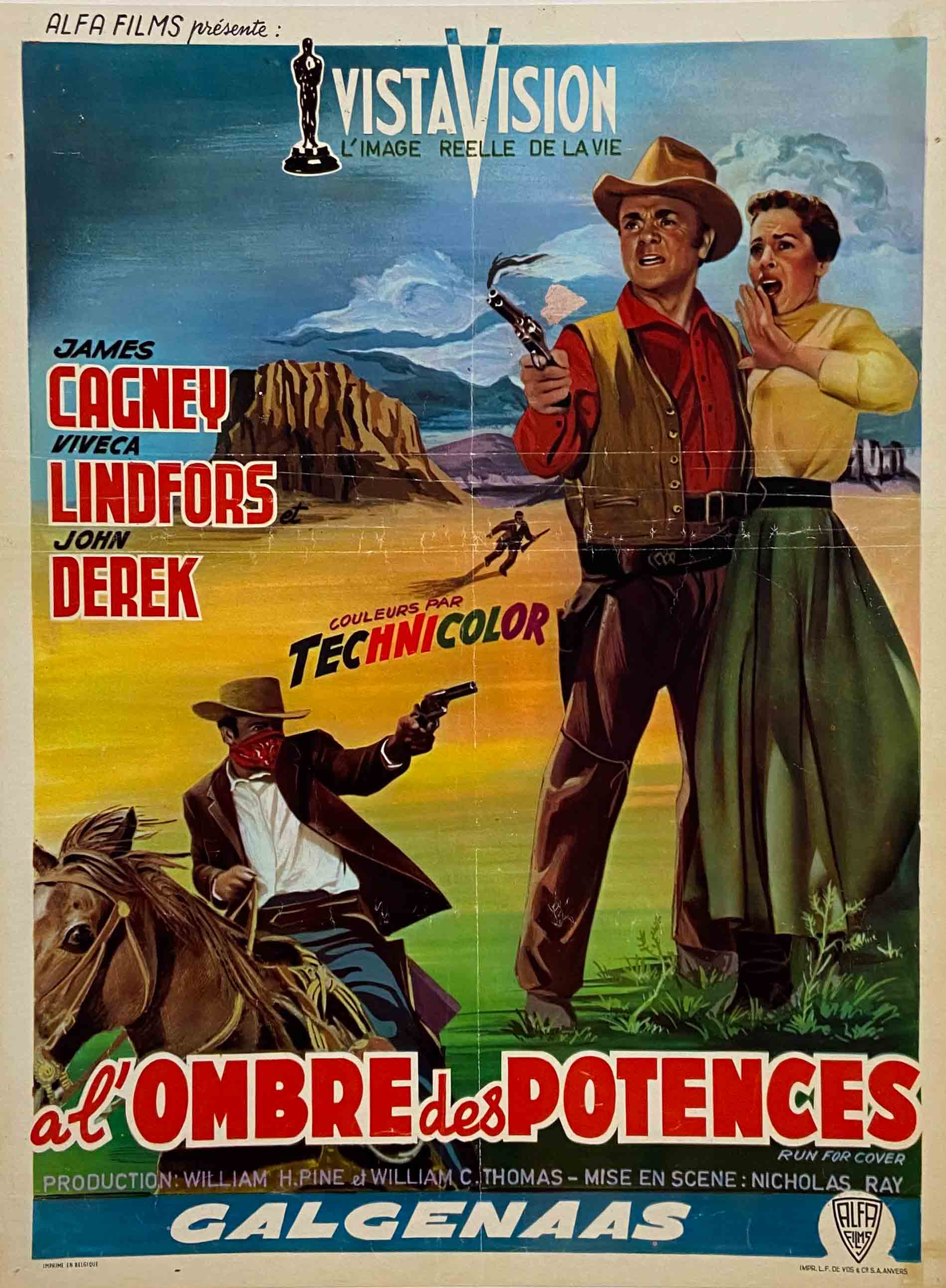 Affiche Western Cinéma a l'Ombre des Potences - Nicholas Ray 1955
