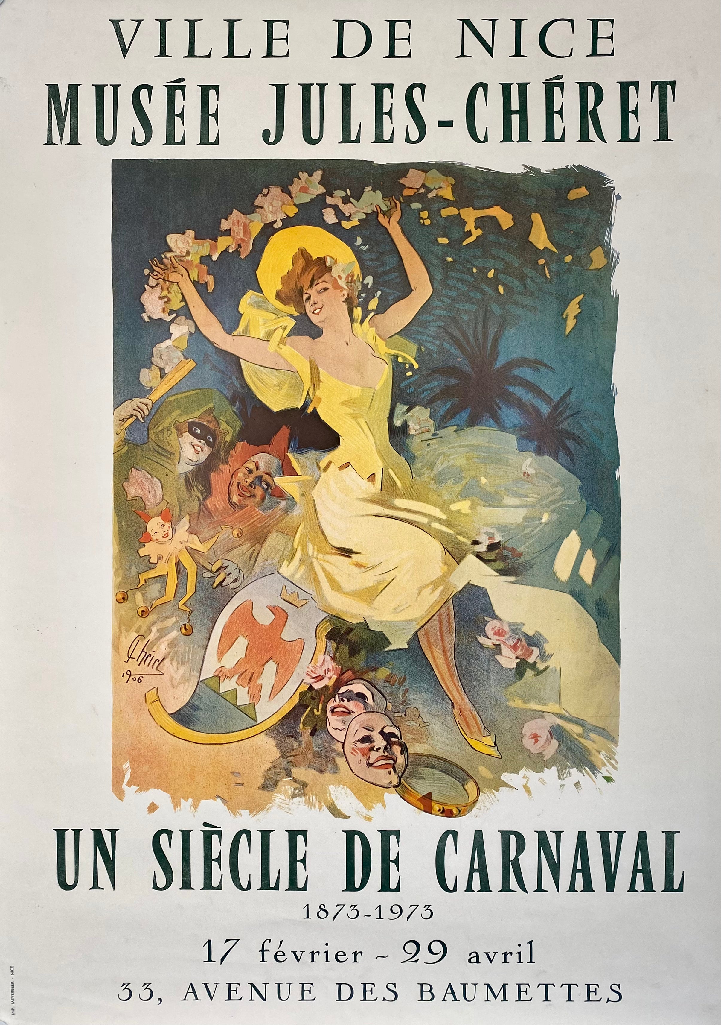 Affiche Musée Jules-Chéret - un siècle de Carnaval 1973
