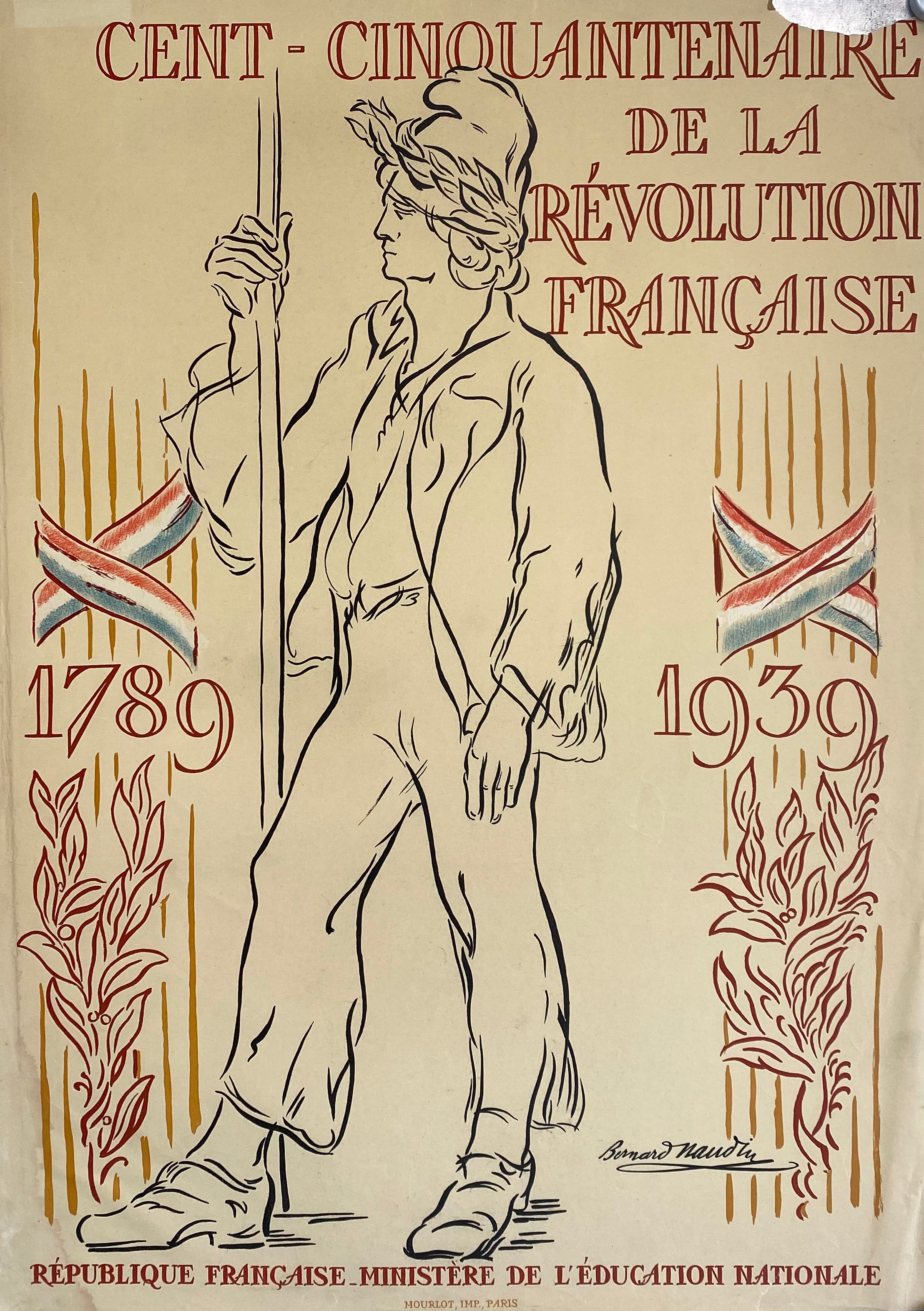 Affiche Collection Cent Cinquantenaire de la Révolution Française - Be