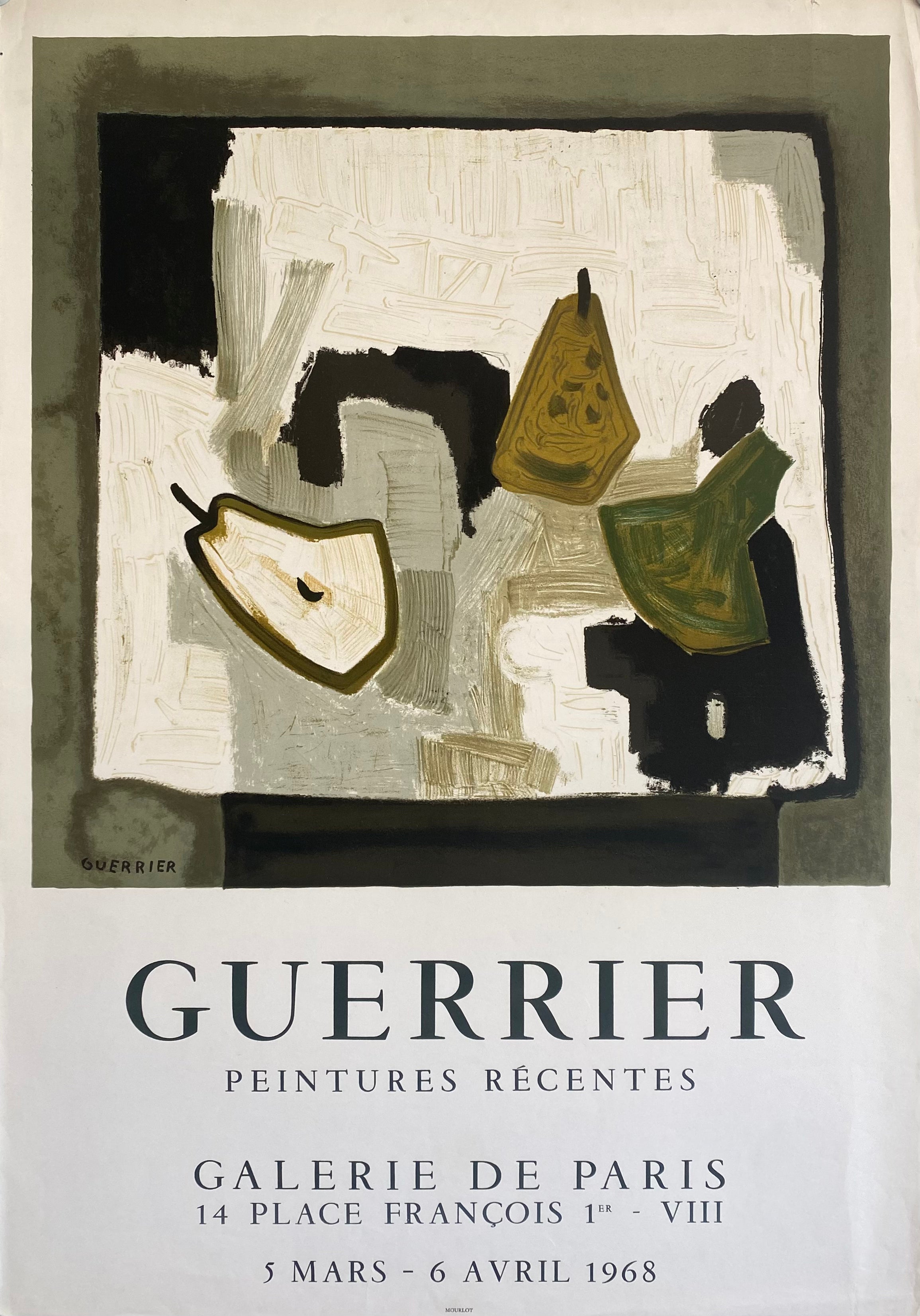 Affiche Collection Galerie de Paris - Guerrier 1968