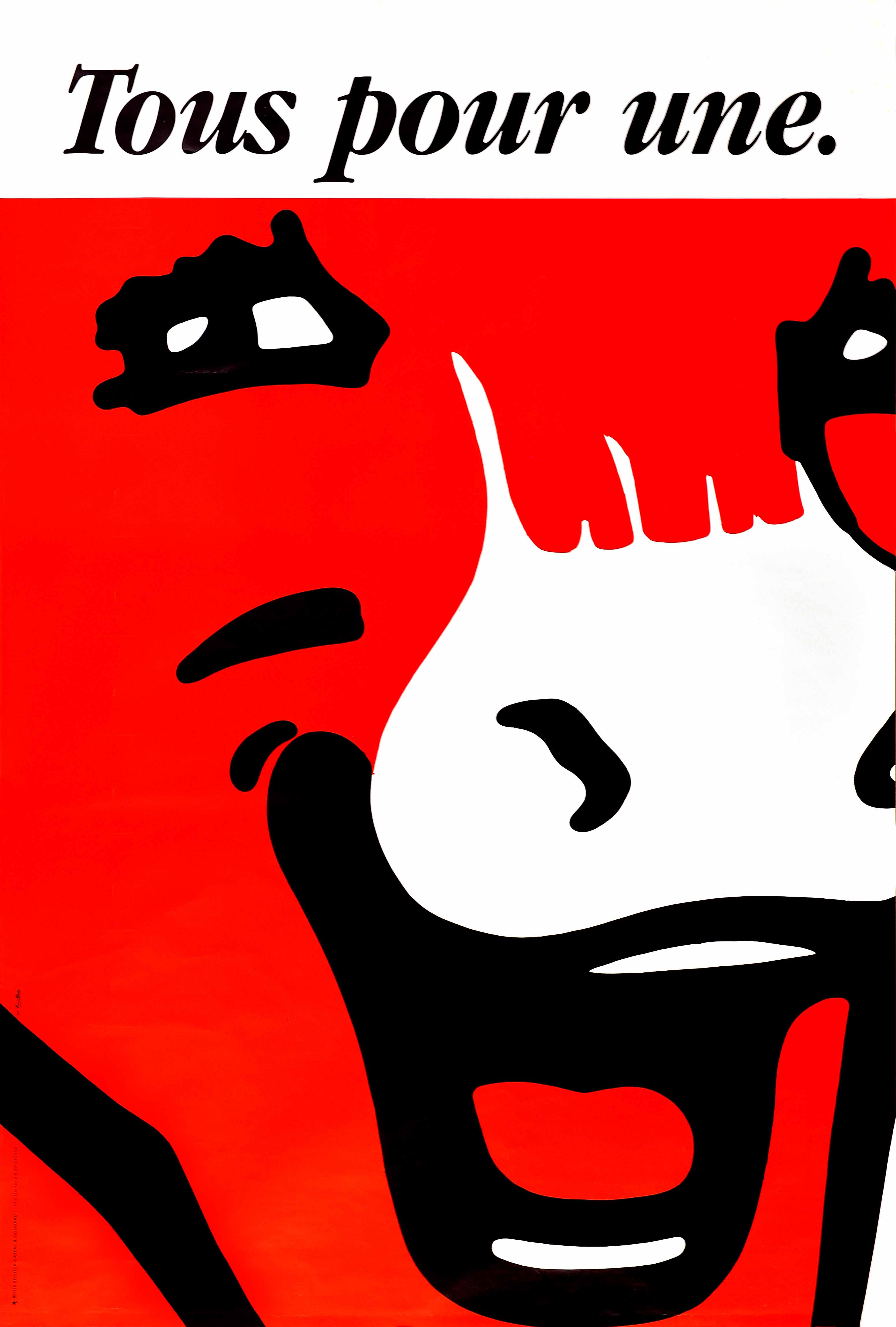 Affiche Publicitaire La Vache Qui Rit - Tous pour une Vache Qui Rit 19