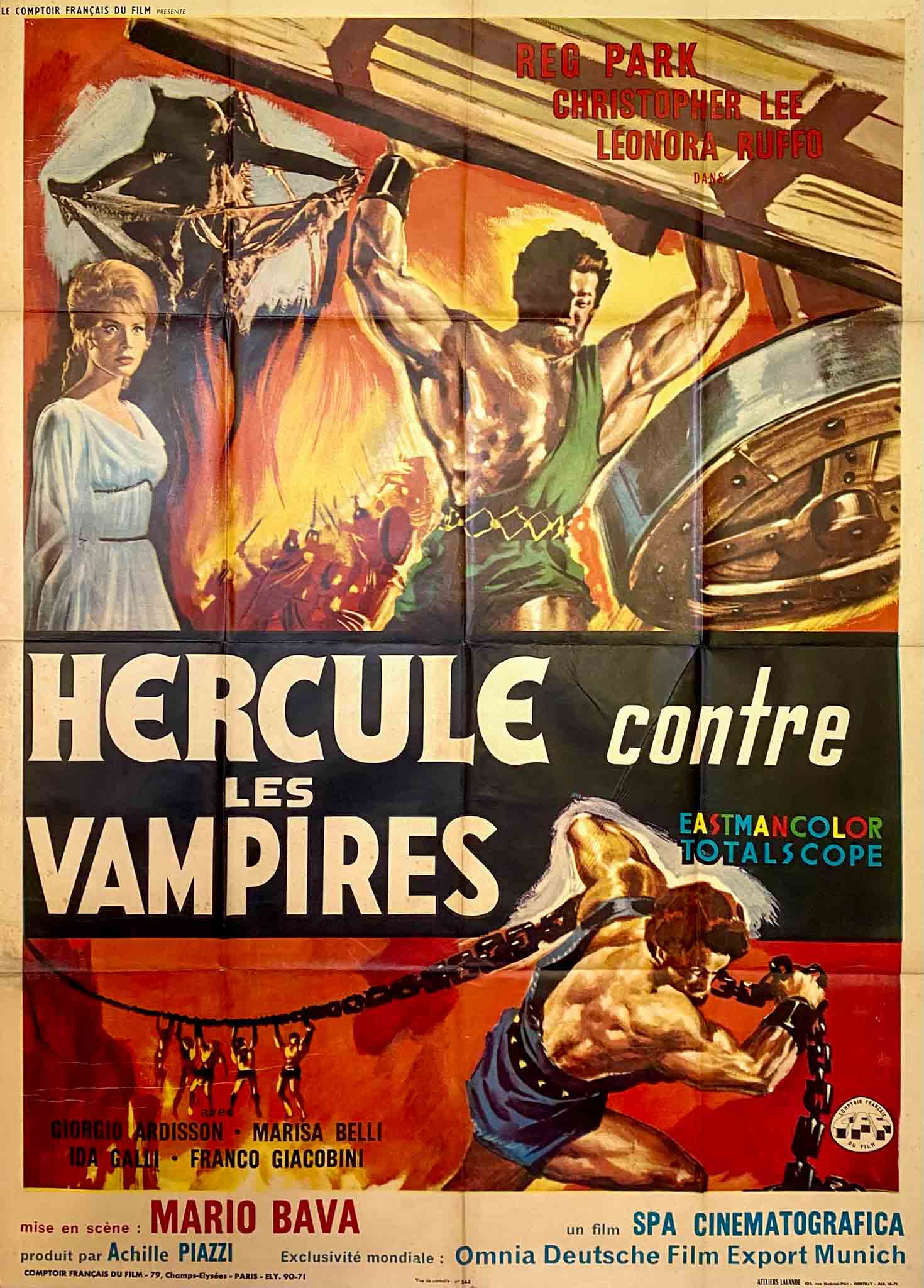 Affiche "Hercule contre les Vampires" - (1961) - | L'Affiche Française