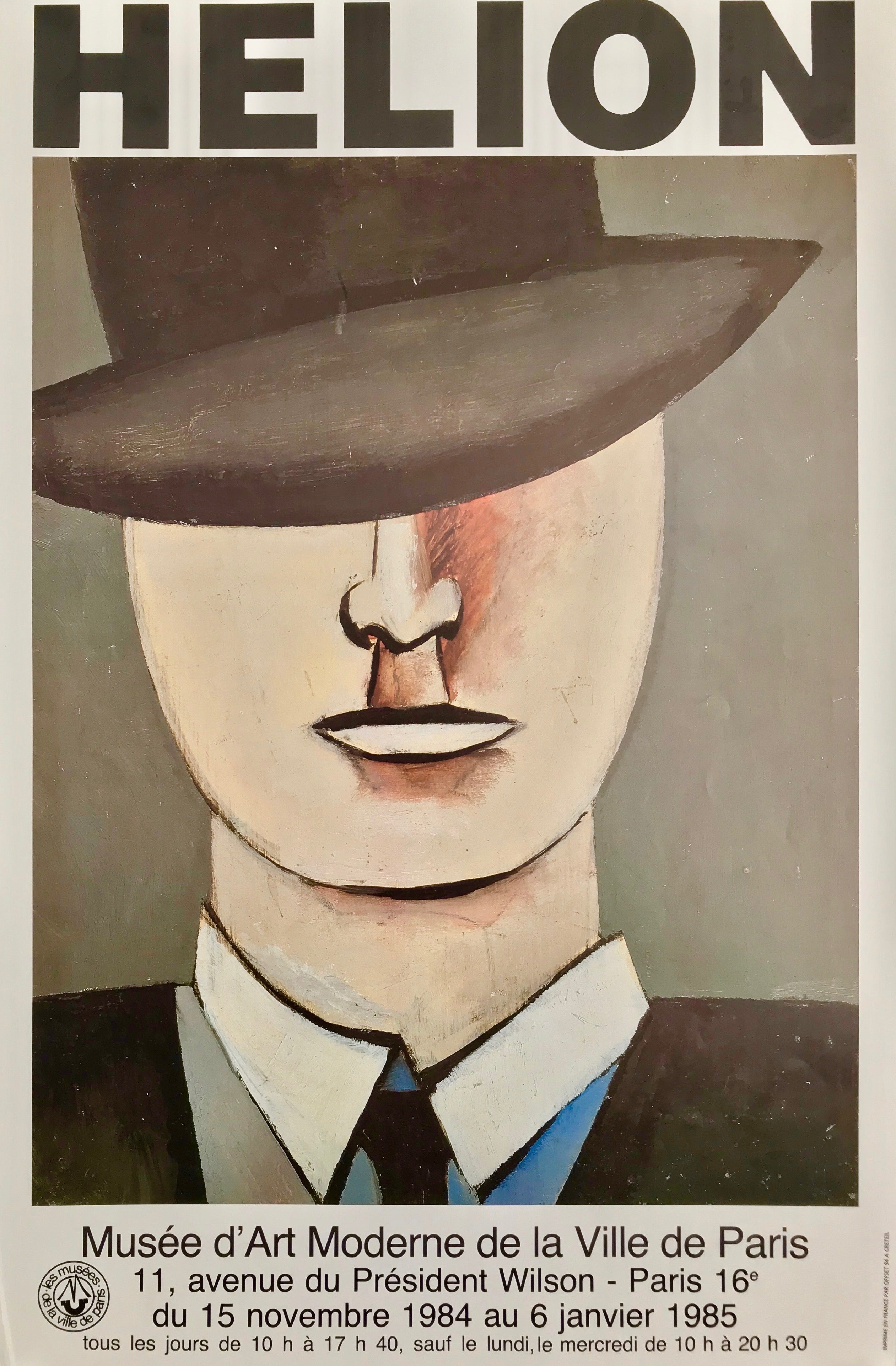 Affiche Hélion au Musée d'art Moderne, Paris 1984