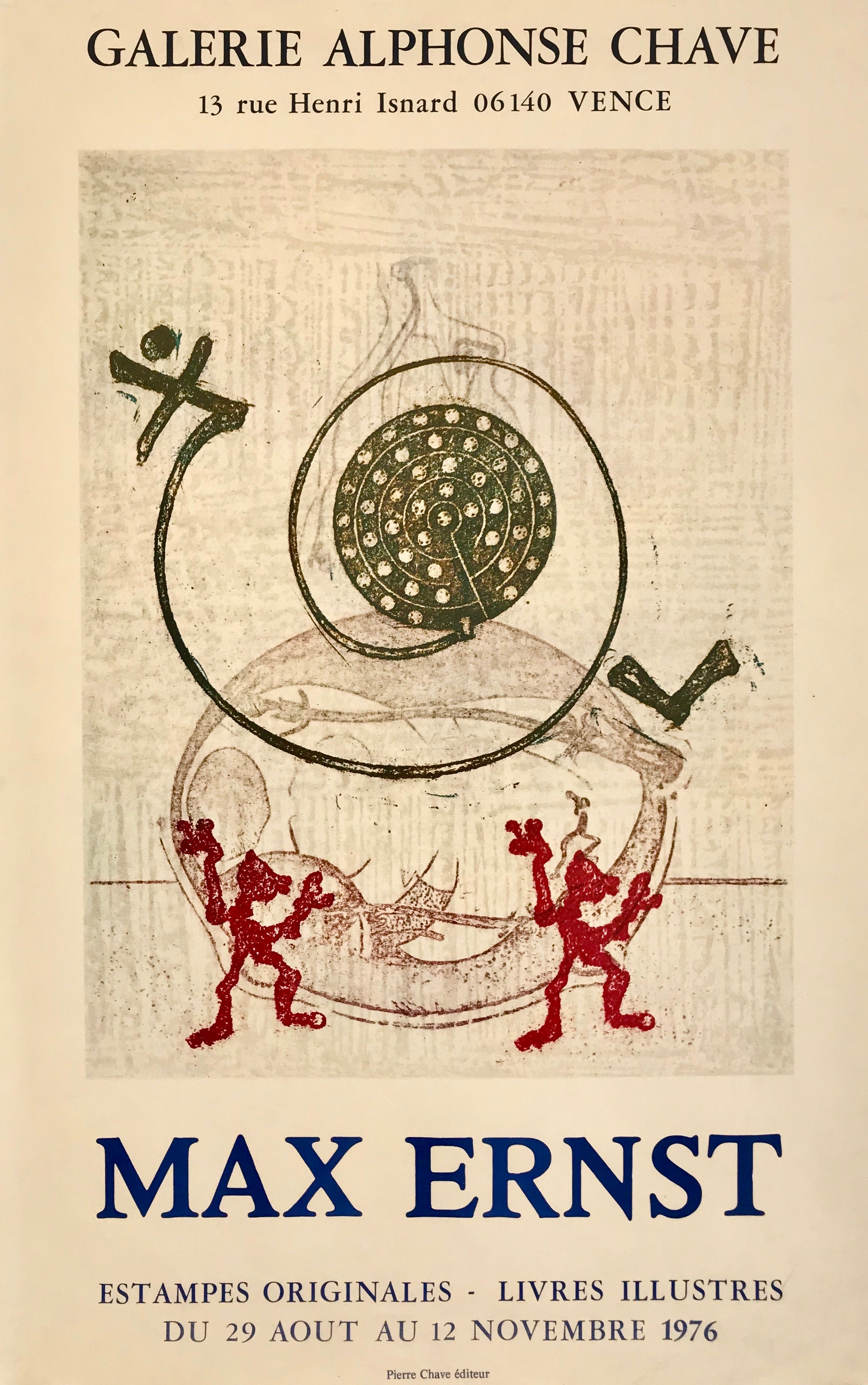 Affiche Max Ernst - Galerie Alphonse Chave - Estampes originales 1976