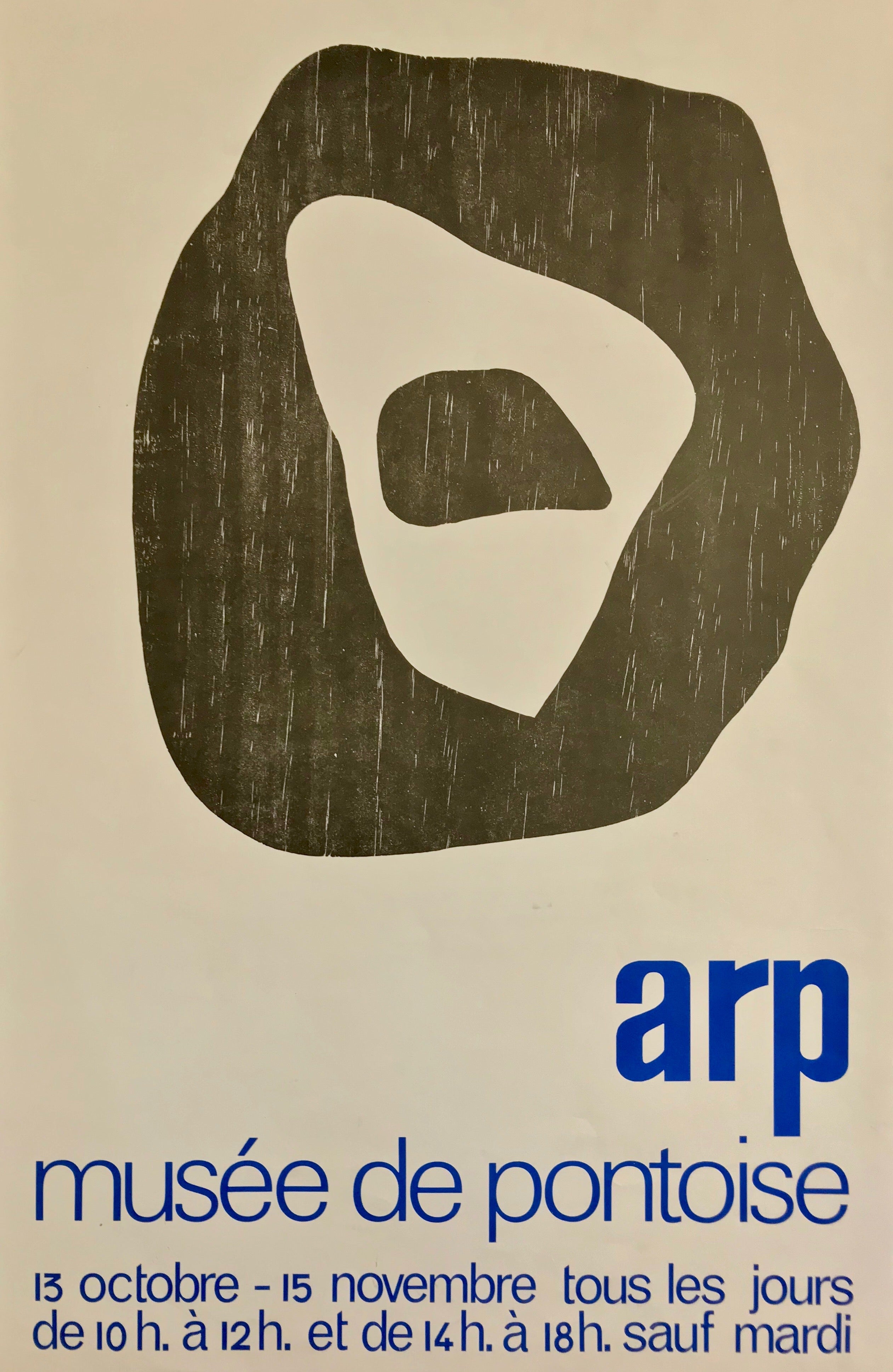 Affiche Ancienne Musée de Pontoise - Hans Arp 1973