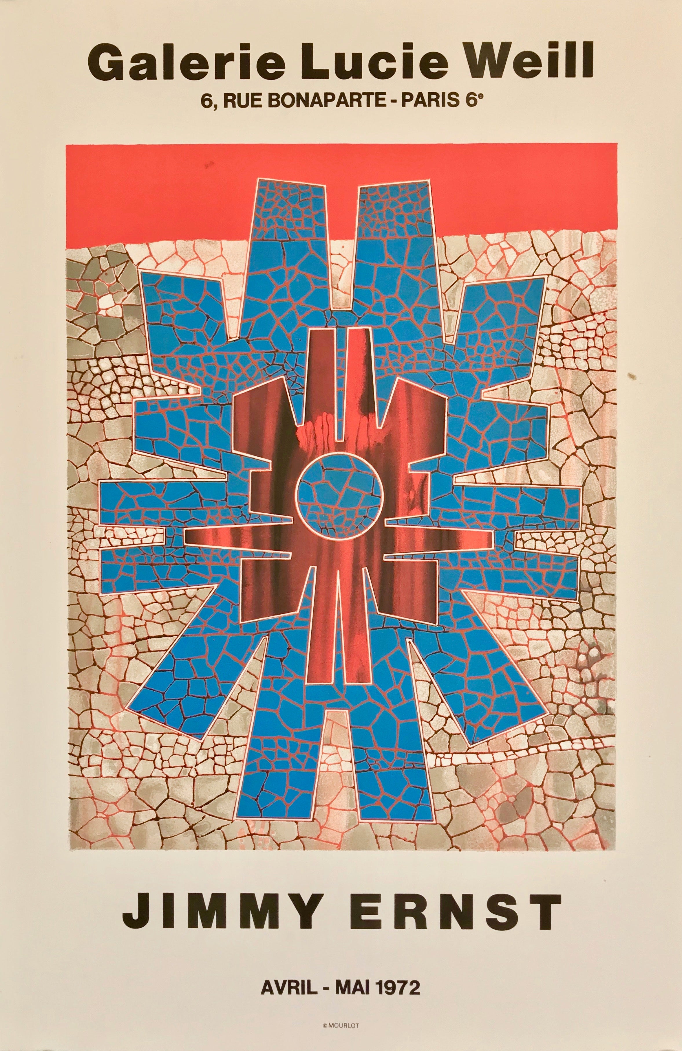 Affiche Galerie Lucie Weill - Jimmy Ernst 1972