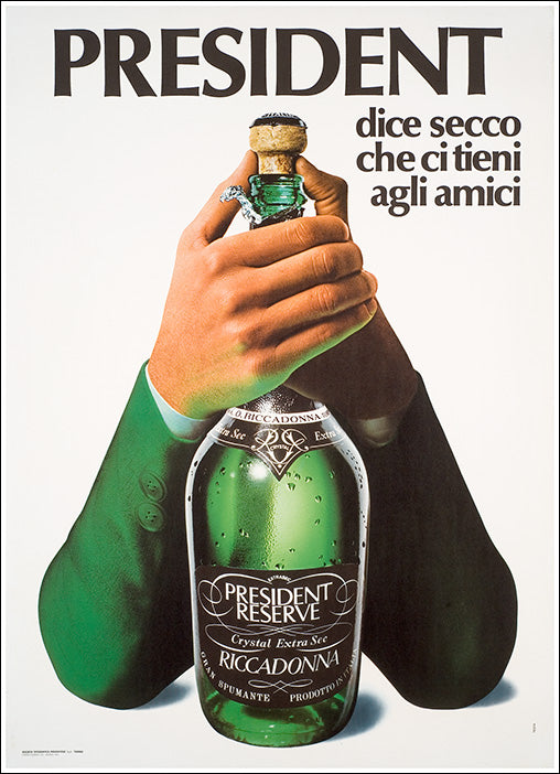 Affiche Ancienne President Reserve Riccadonna 1976